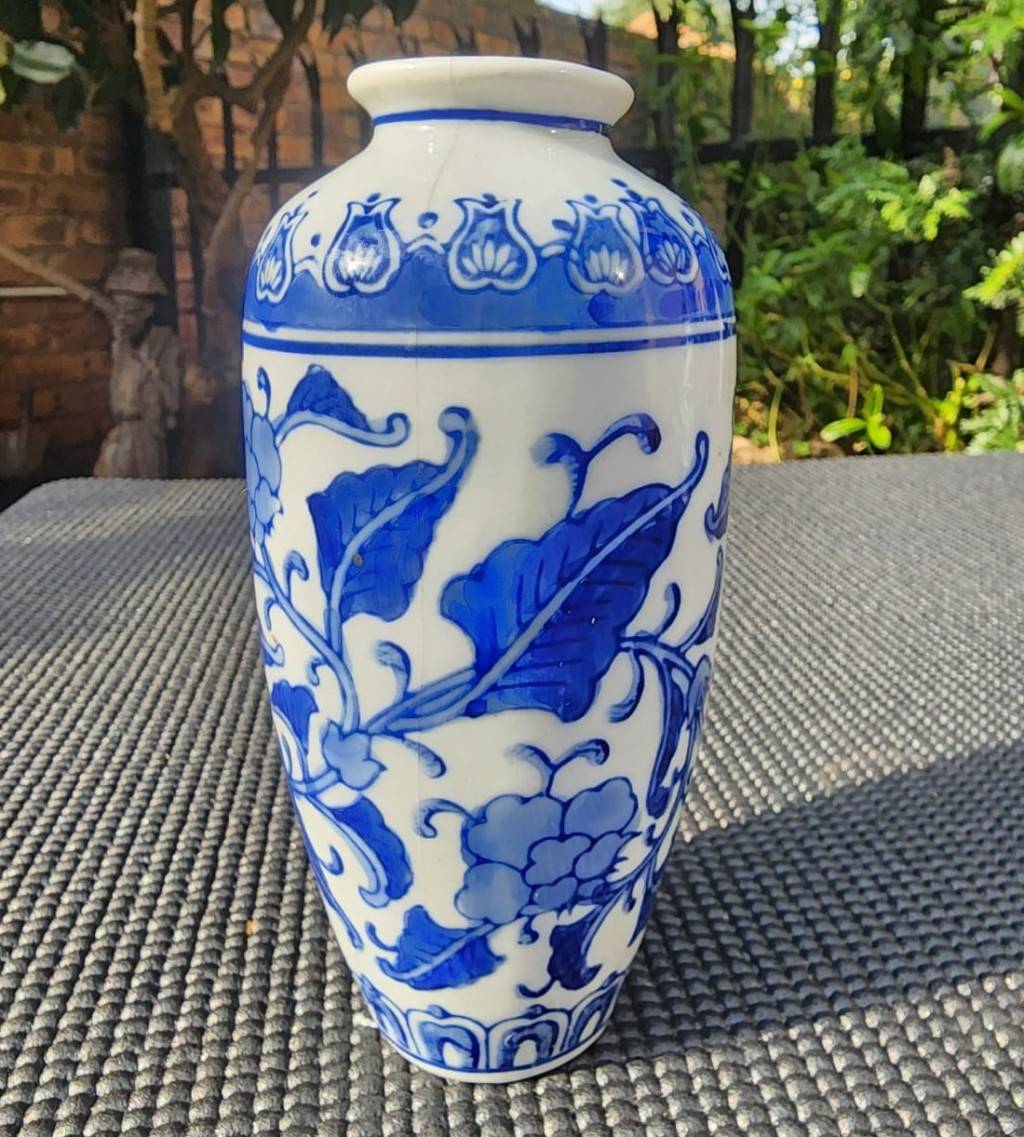 Oriental Porcelain - Ming Dynasty Imperial Court Blue and White Porcelain Replica Vases was sold ...